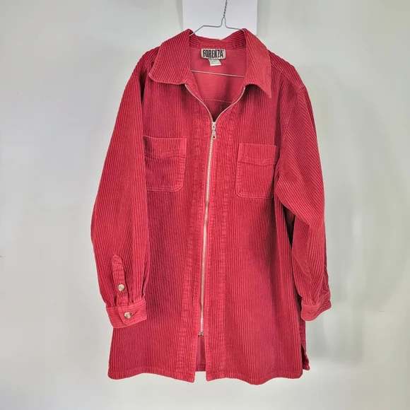 Forenza | Jackets & Coats | Vintage Forenza Jacket Womens Large Red ...